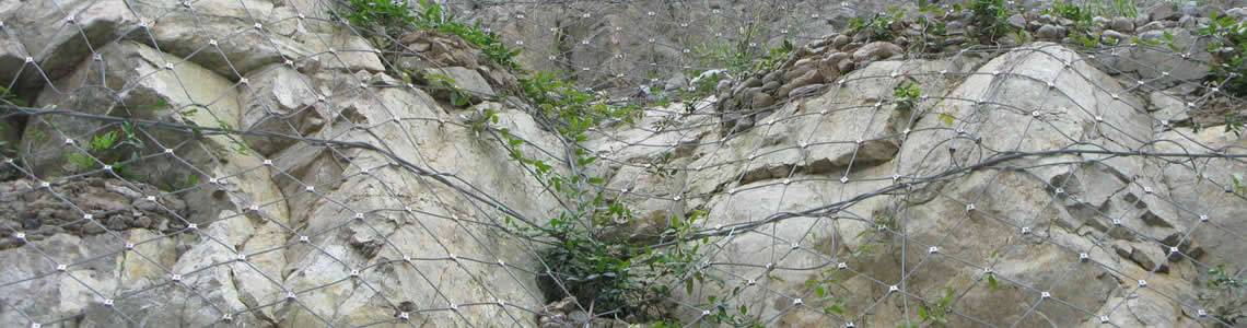 Rockfall Netting Used by Catch Wall or Curtain Mesh the Rock